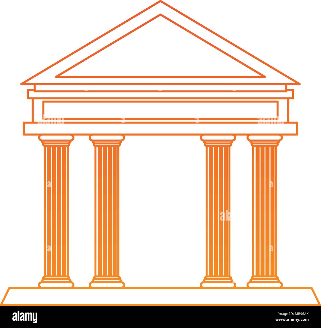 Bank columns building Stock Vector Image & Art - Alamy