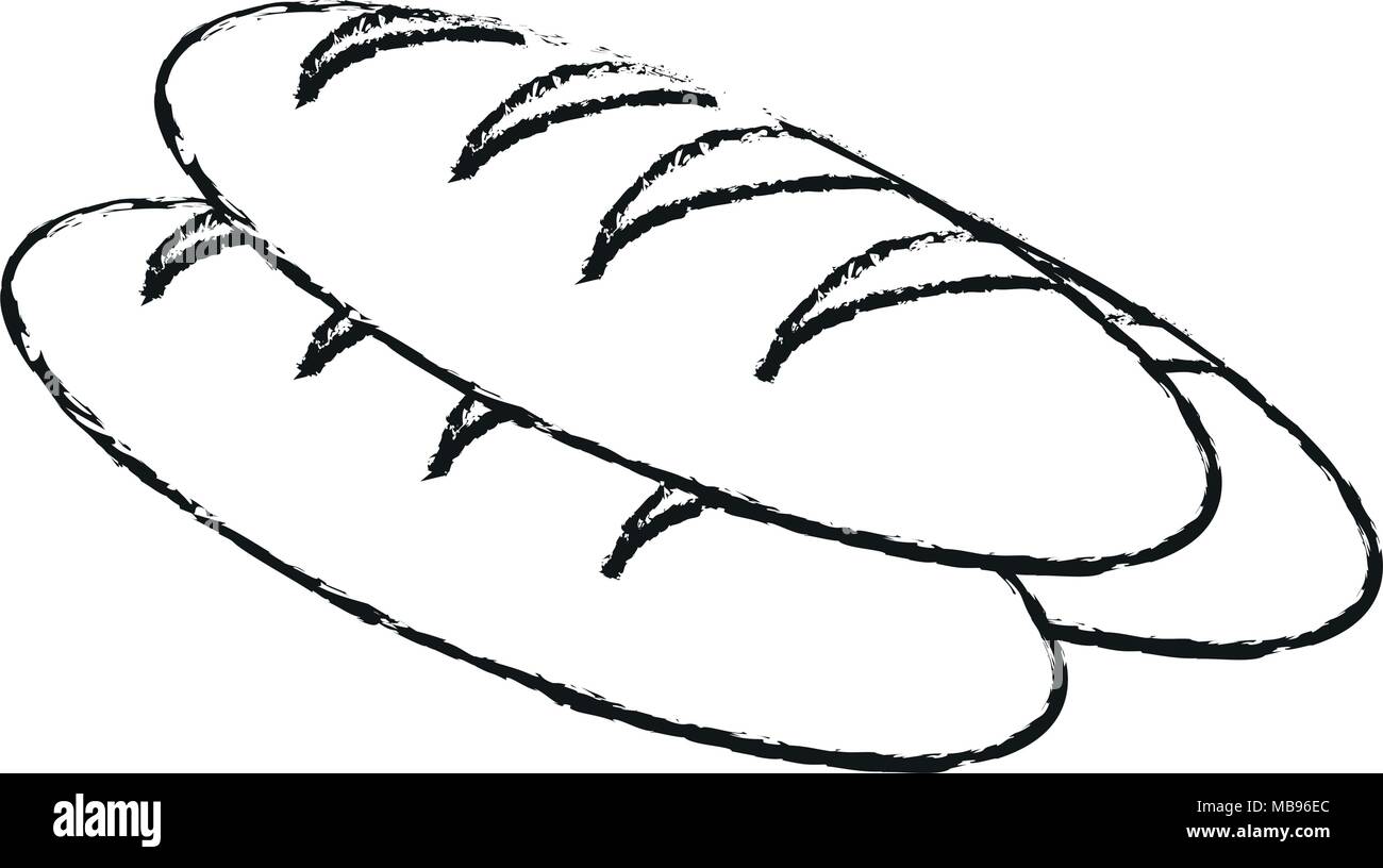 Delicious bread food sketch Stock Vector Image & Art - Alamy