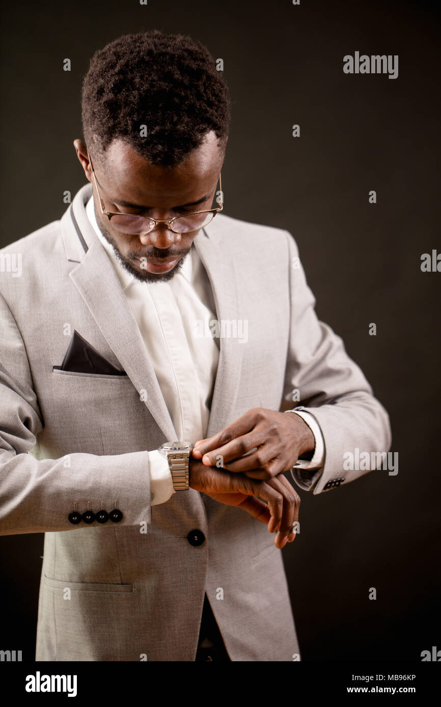 Putting on watch hi-res stock photography and images - Alamy