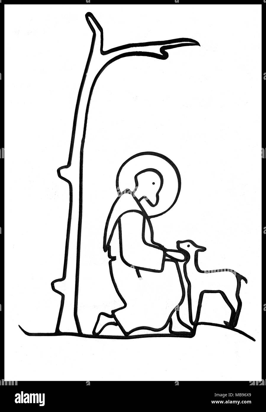 St francis of assisi Black and White Stock Photos & Images - Alamy