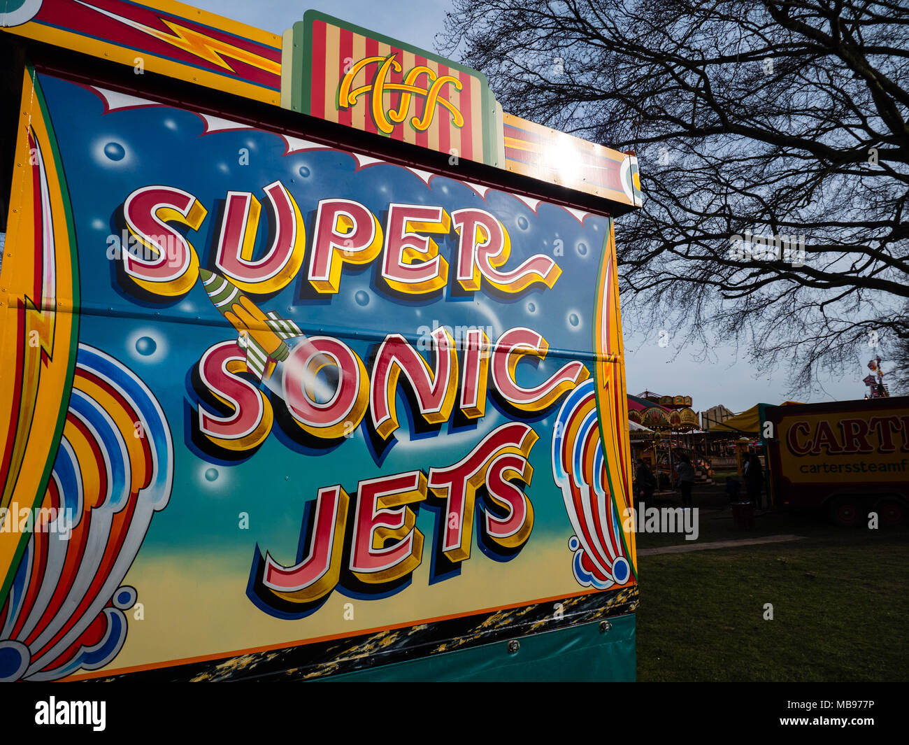 Supersonic Jets Sign, Carters Steam Fair, Prospect Park, Tilehurst ...