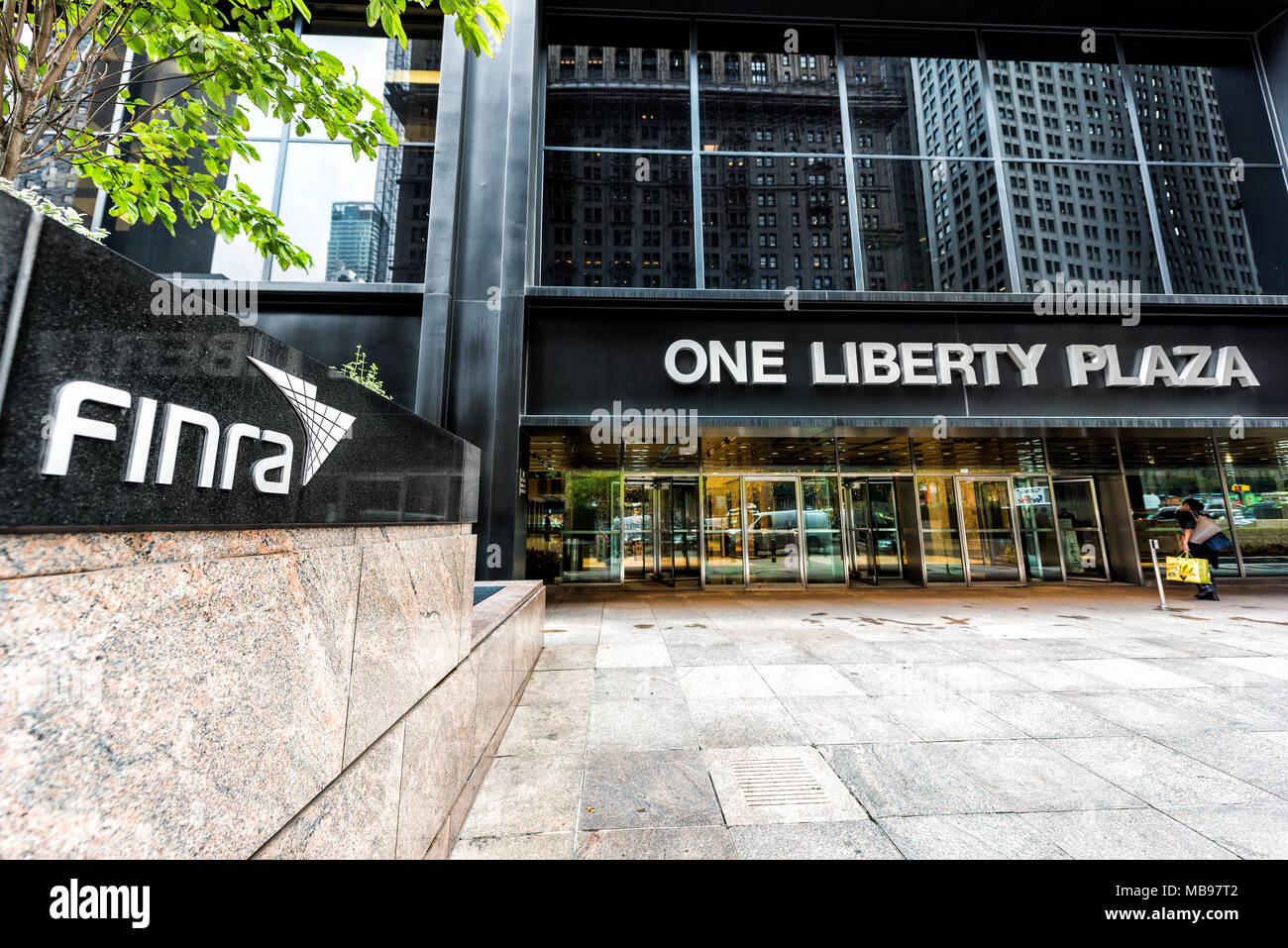 New York City, USA - October 30, 2017: Sign on the building of ...