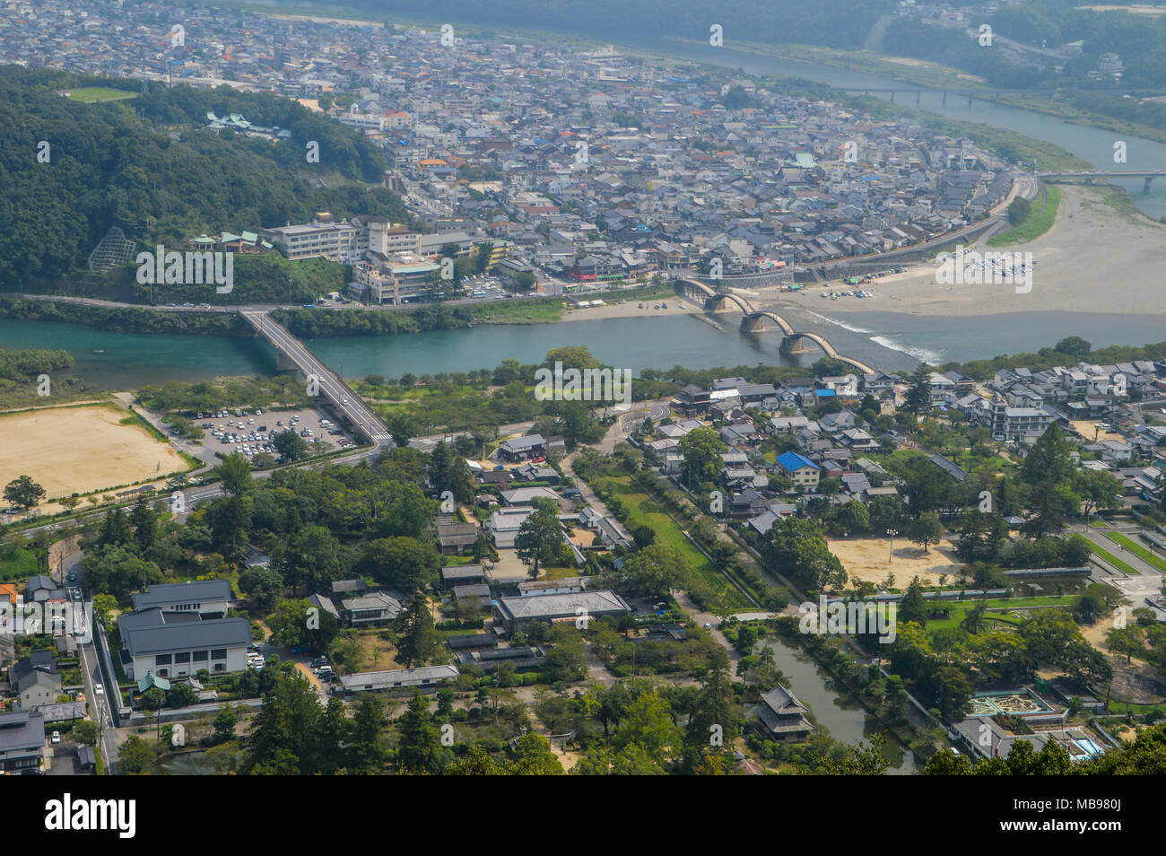 View On Iwakuni City Japan Stock Photo - Alamy