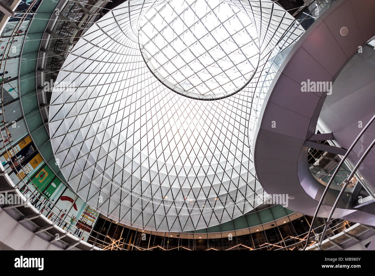 New York City, USA - October 30, 2017: Modern Fulton center street NYC ...