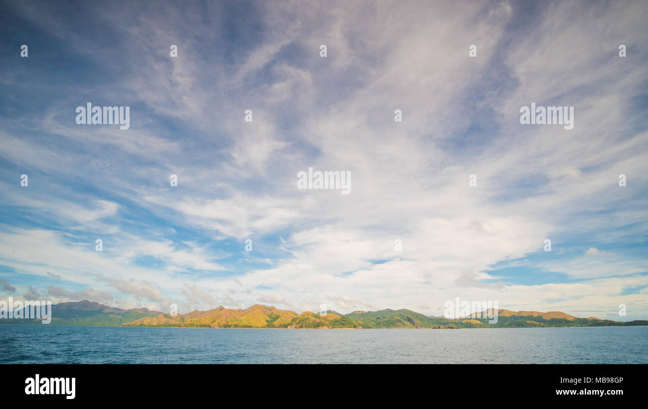 The hills of Busuanga Island. Philippines. Coron. Palawan Stock Photo ...