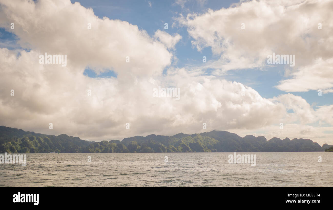 The hills of Busuanga Island. Philippines. Coron. Palawan Stock Photo ...
