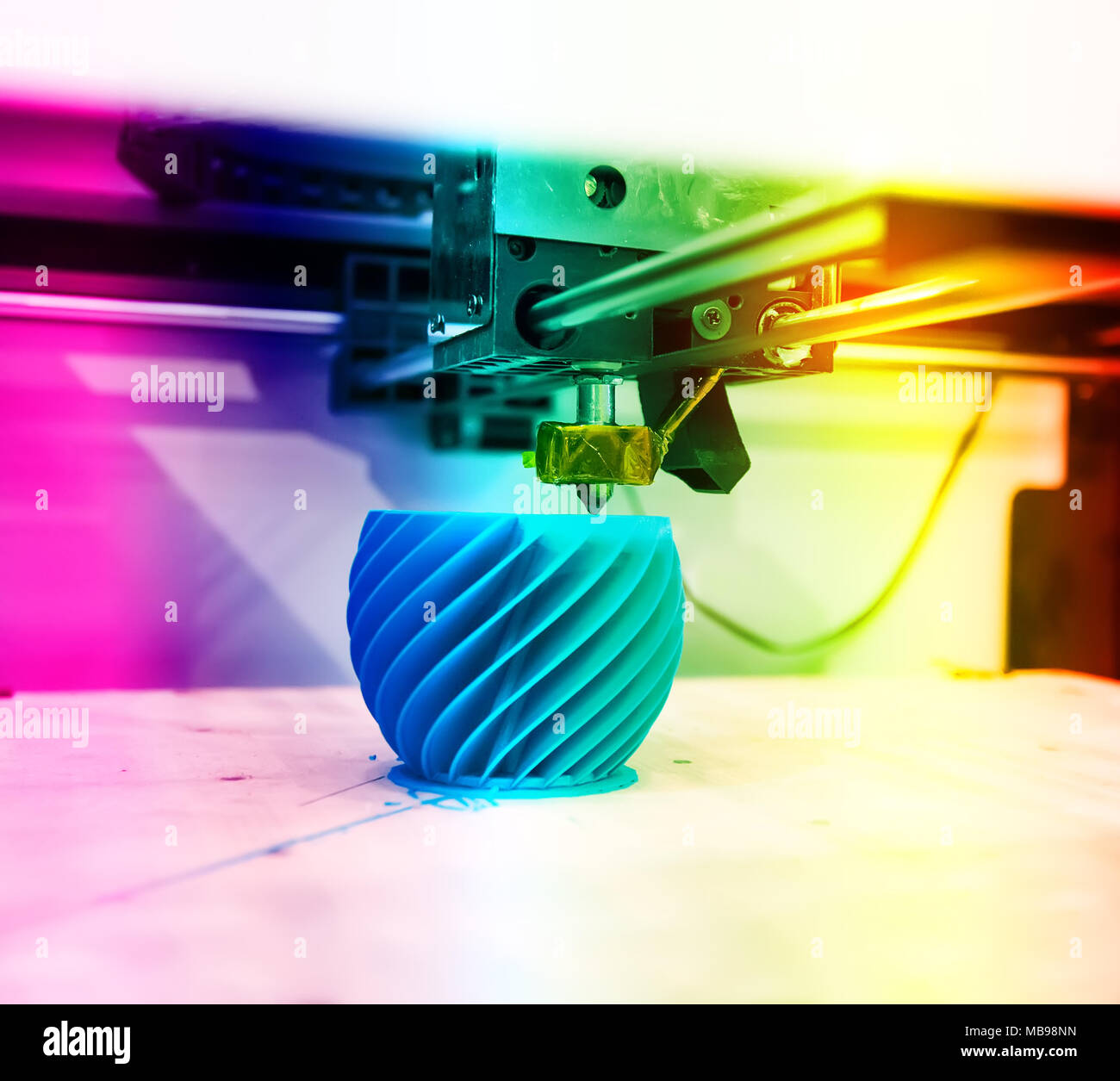 Three dimensional printing machine,3D printer Stock Photo - Alamy