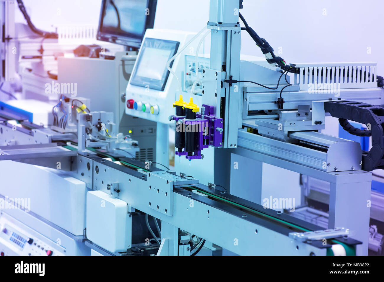 robotic hand machine tool at industrial manufacture factory Stock Photo ...