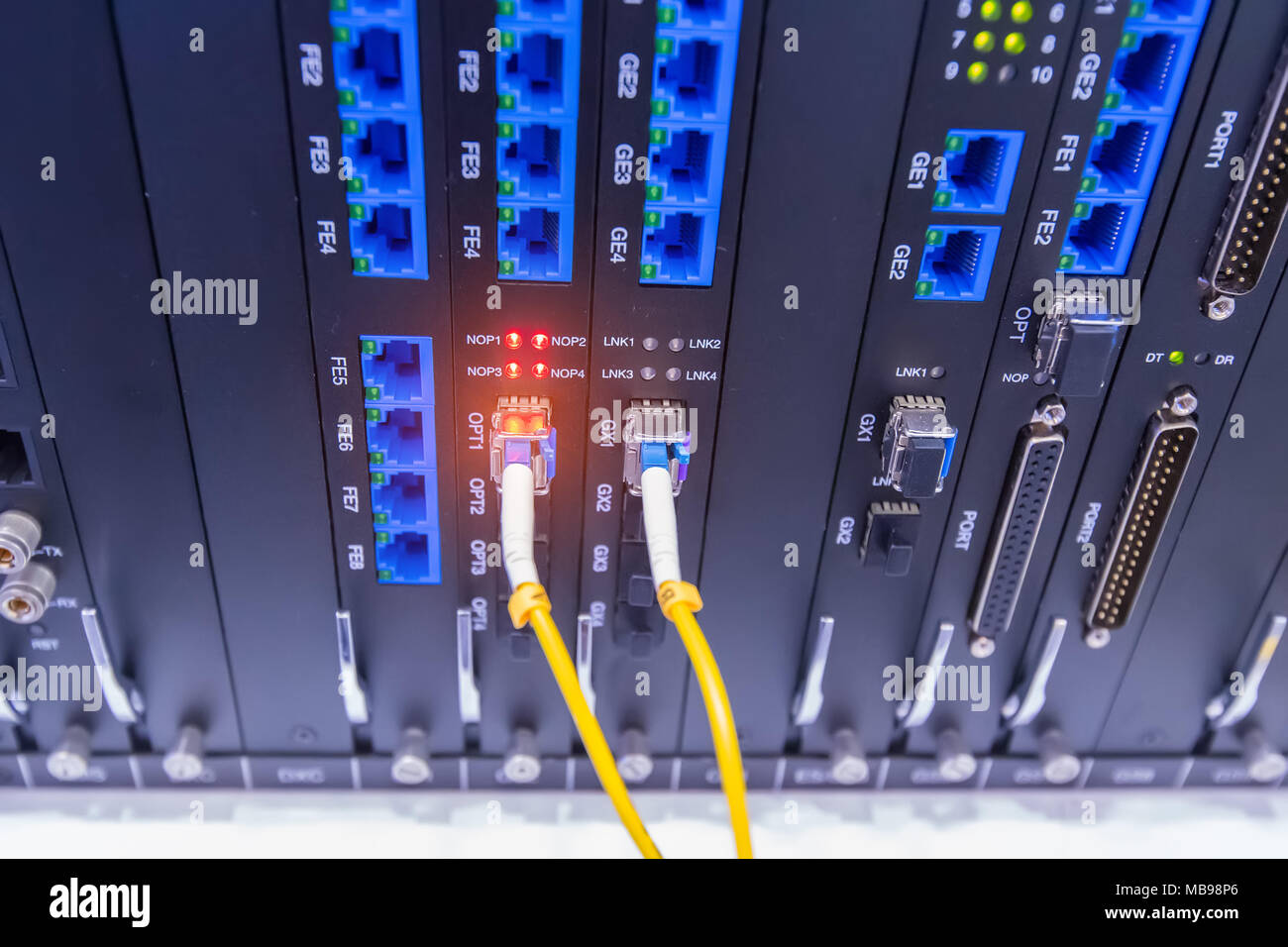 Fiber optical connector interface rack hi-res stock photography and ...