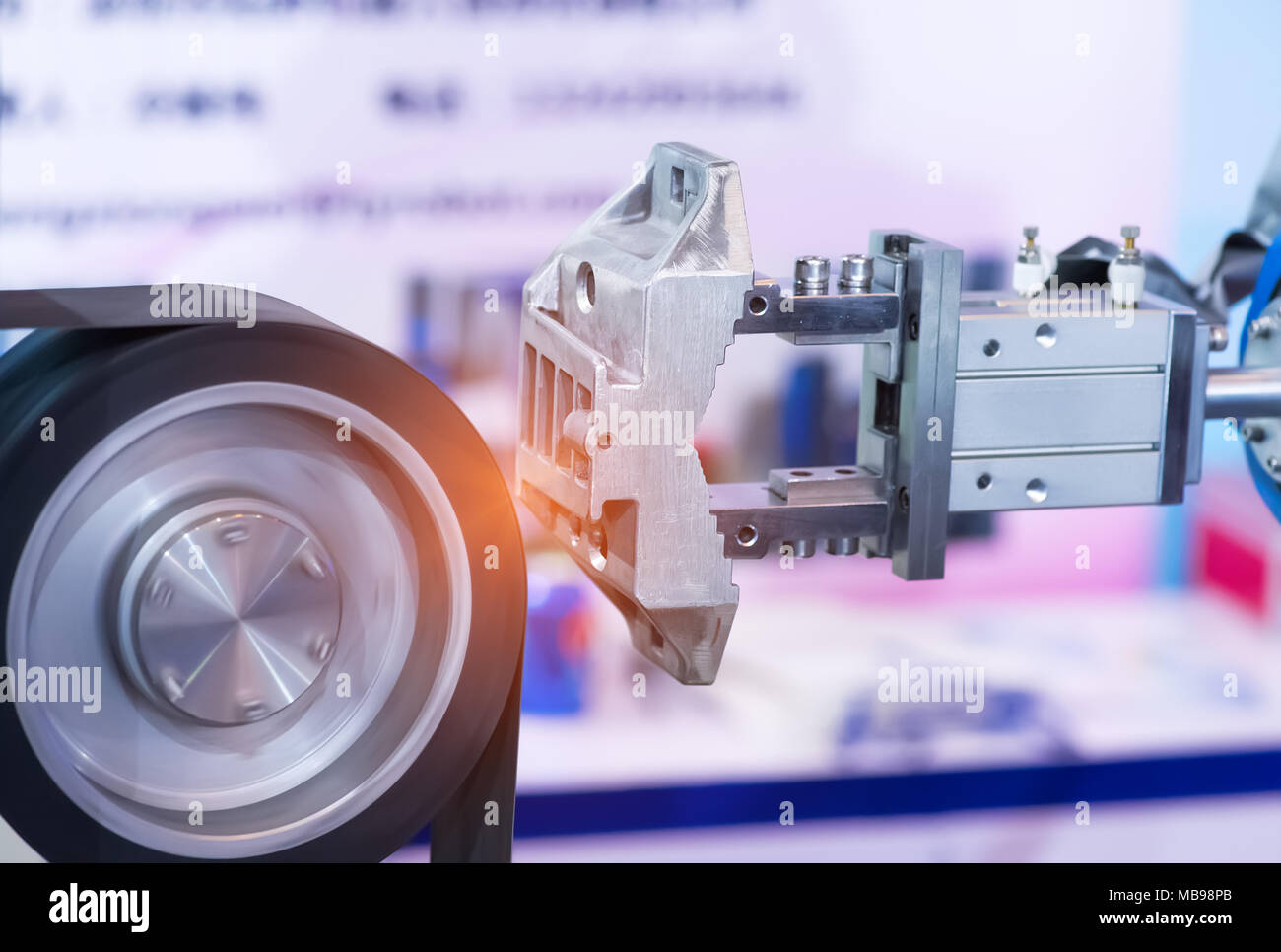 robotic hand machine tool at industrial manufacture factory Stock Photo ...