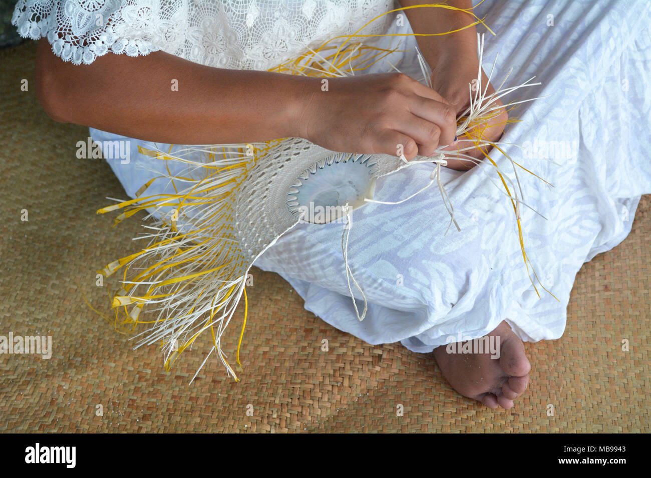 Pacific Islands Woven Fan High Resolution Stock Photography and Images ...