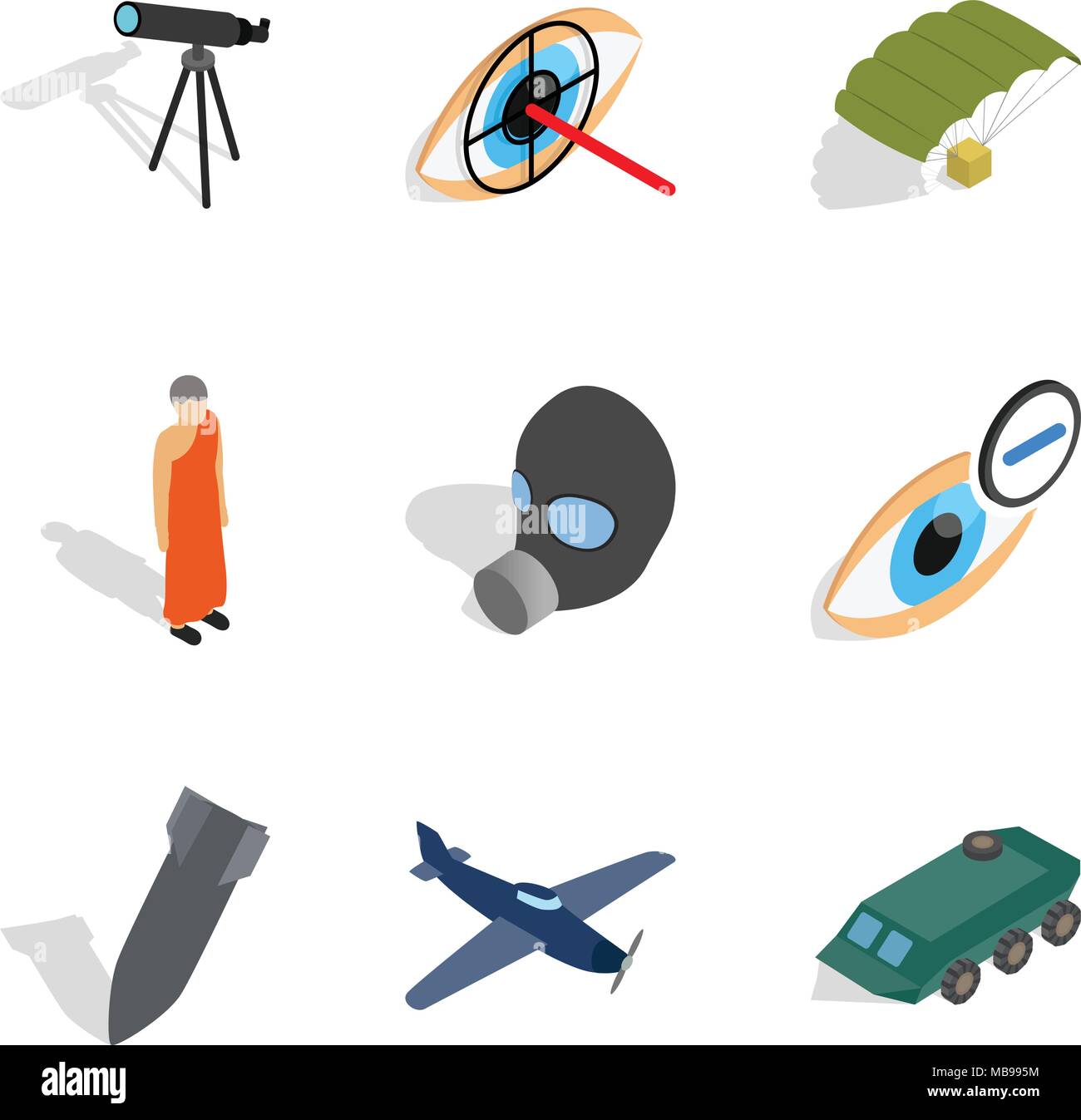 Craft production icons set, isometric style Stock Vector Image & Art ...