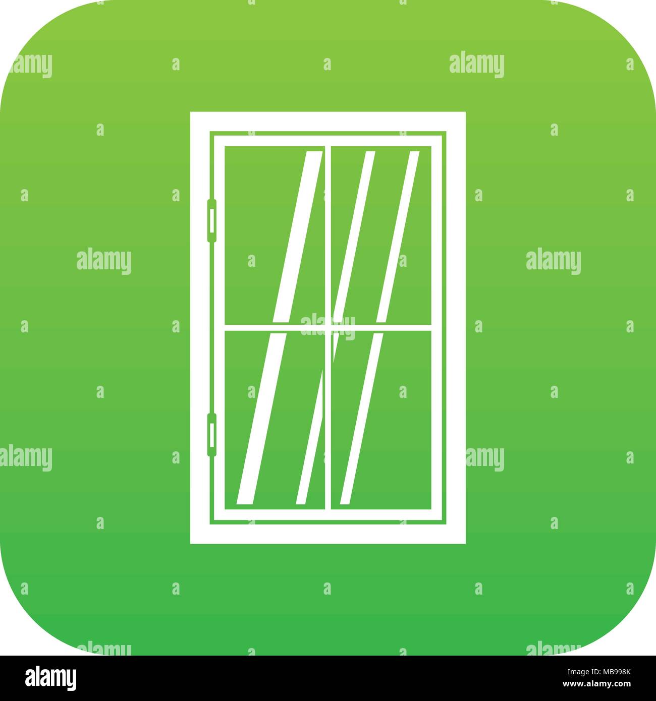 Closed window icon digital green Stock Vector Image & Art - Alamy