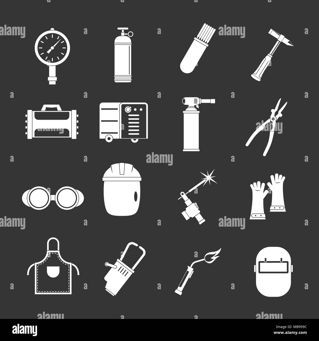 Welding icons set grey vector Stock Vector Image & Art - Alamy