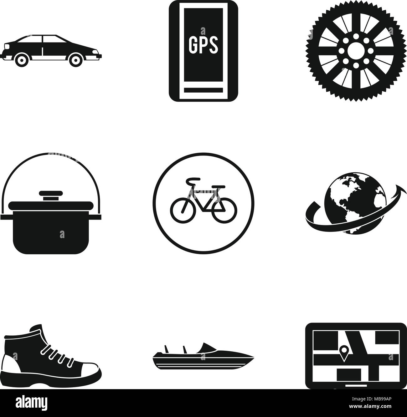 Transition icons set, simple style Stock Vector Image & Art - Alamy