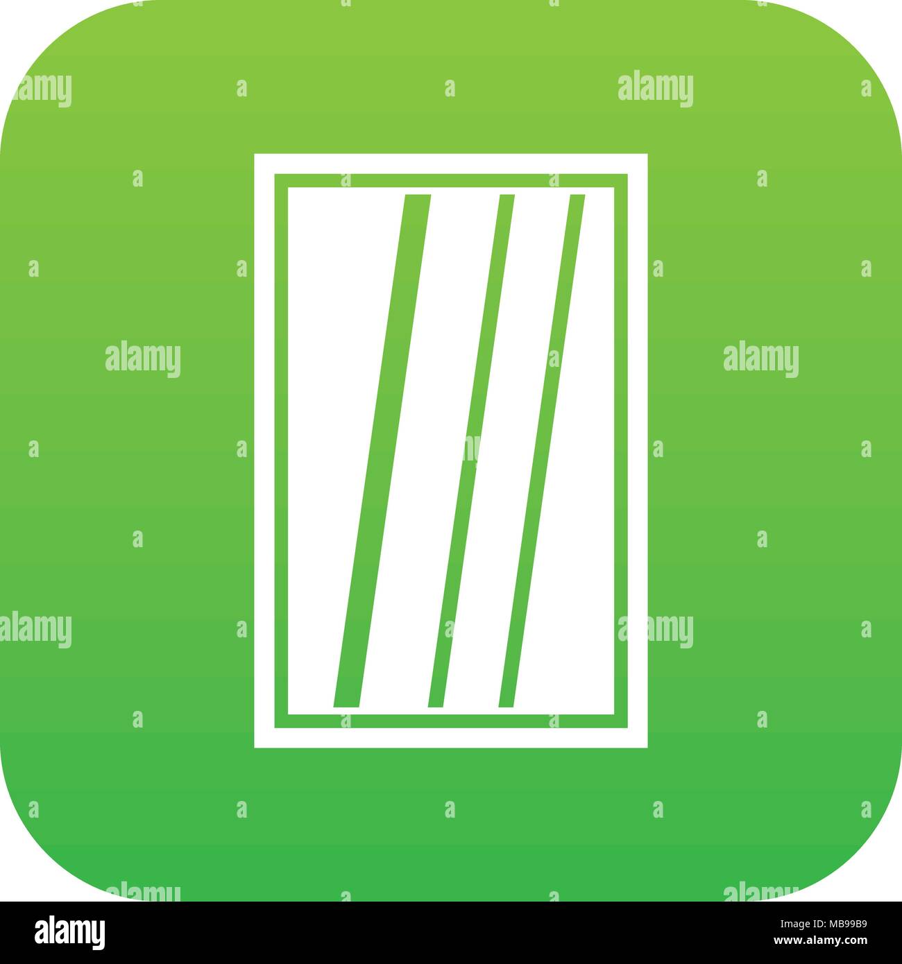 White rectangle window icon digital green Stock Vector Image & Art - Alamy