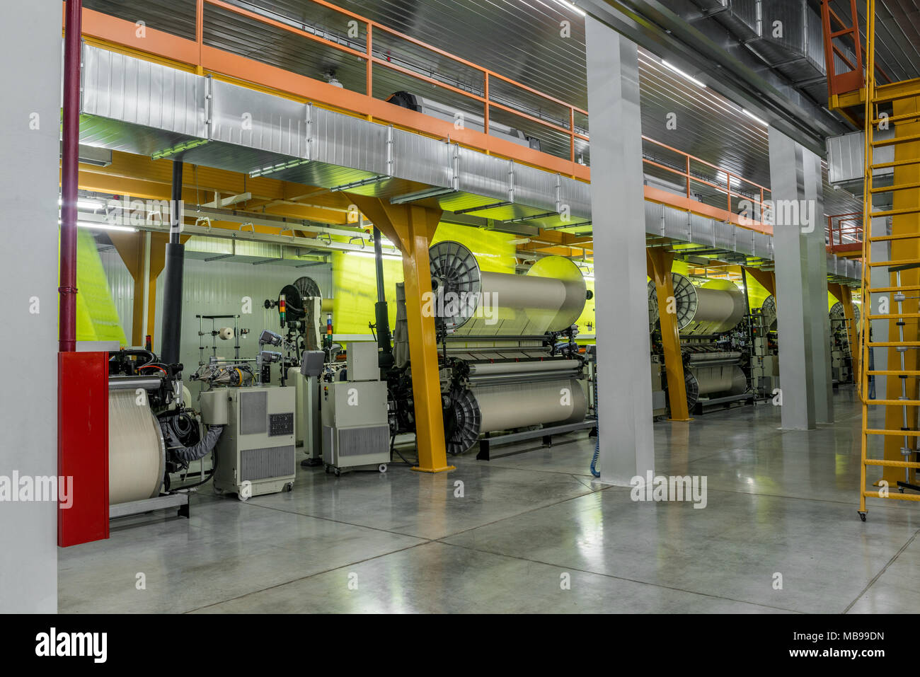 Modern textile manufacture hi-res stock photography and images - Alamy