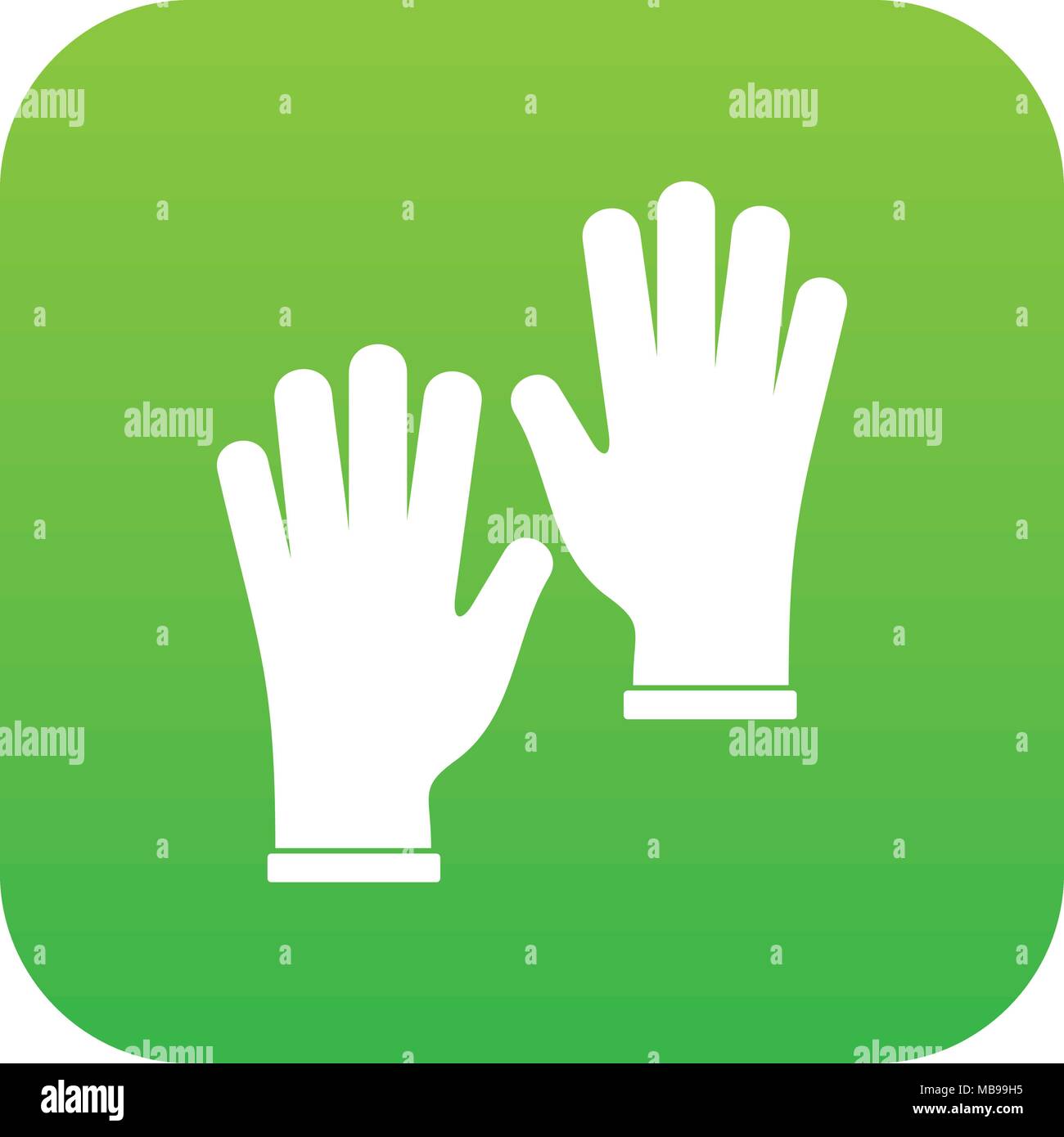 Medical gloves icon digital green Stock Vector Image & Art - Alamy
