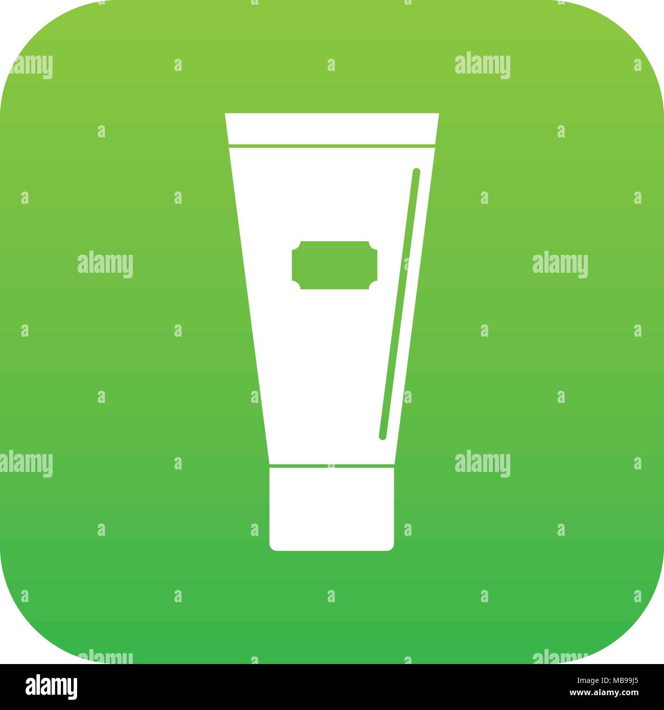Cosmetic tube of cream or gel icon digital green Stock Vector Image ...