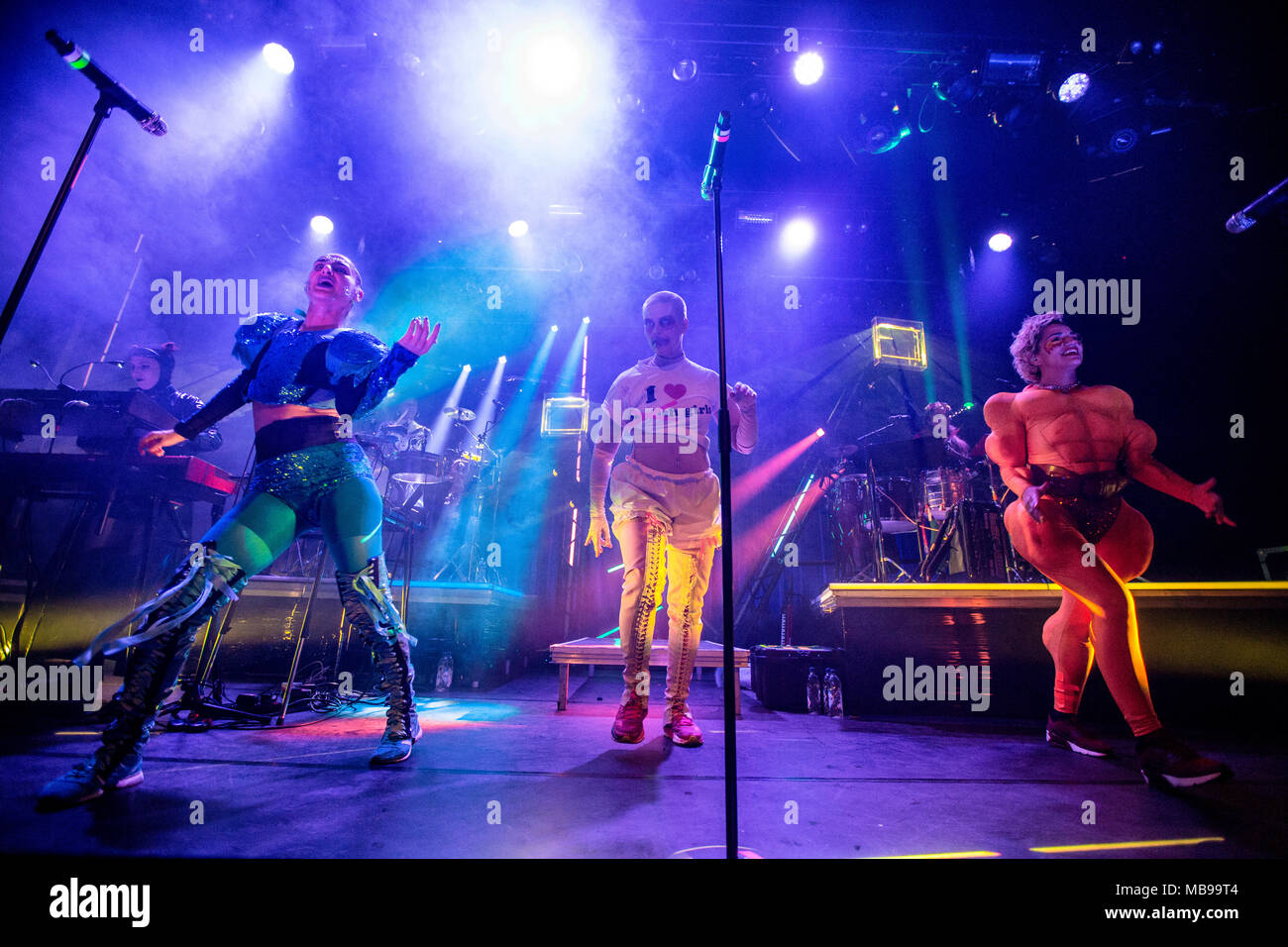 Norway, Bergen - April 2, 2018. The Swedish singer and songwriter Fever ...