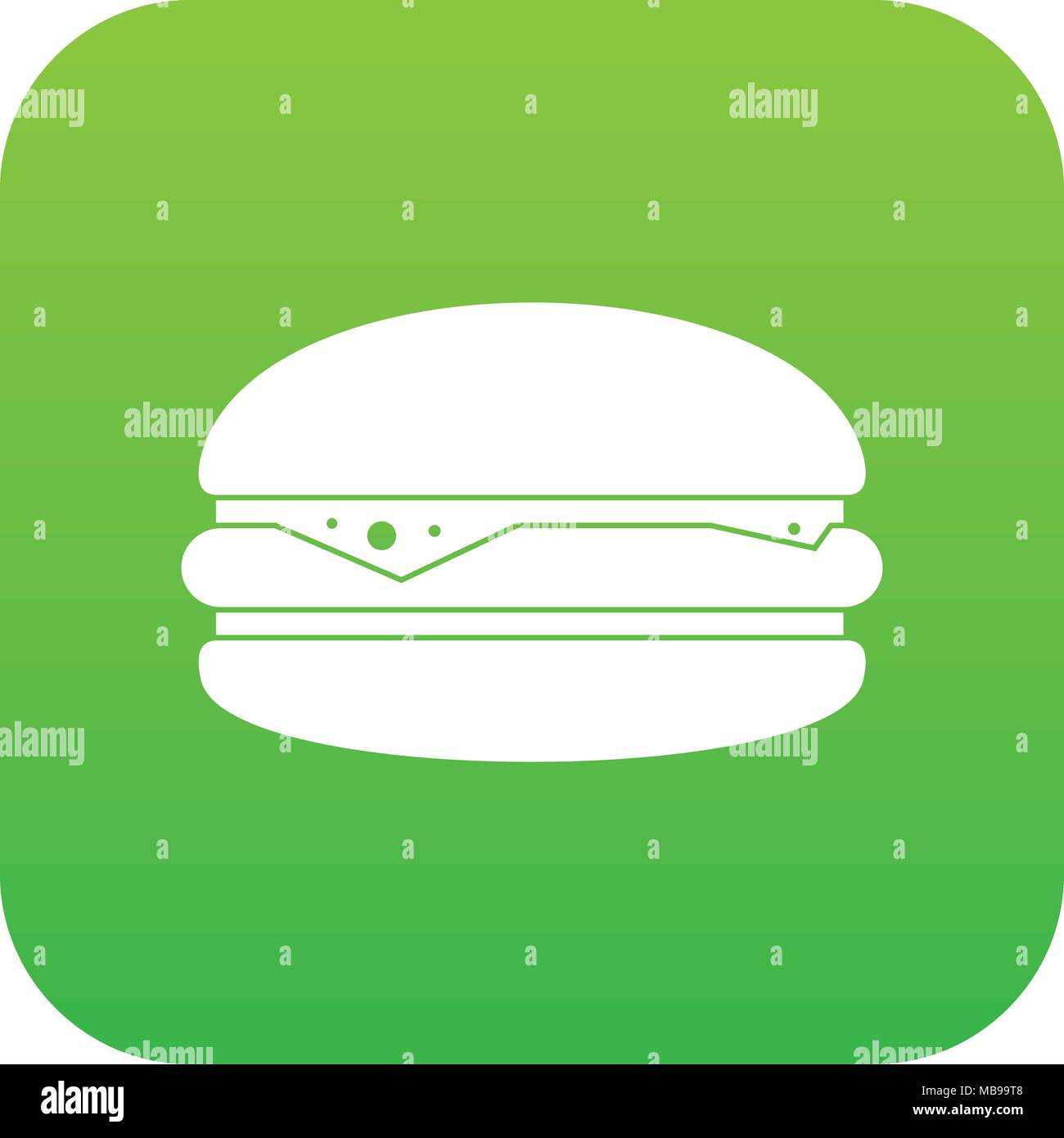 Burger icon digital green Stock Vector Image & Art - Alamy