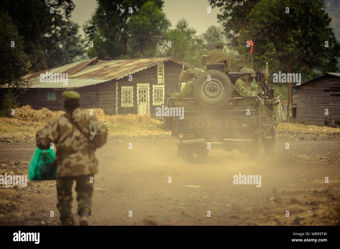 DRC government soldiers in North Kivu Stock Photo - Alamy