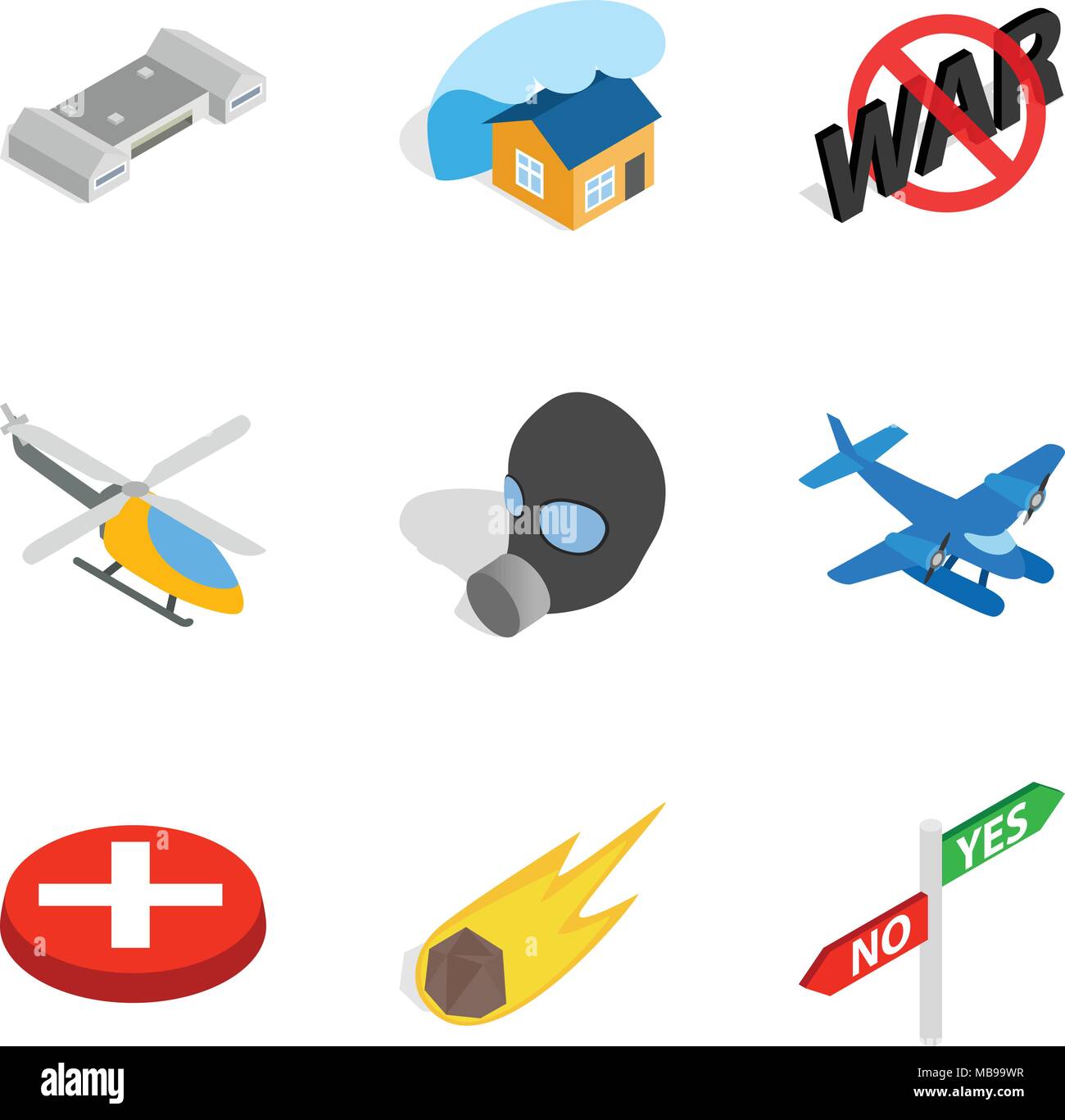 Defense icons set, isometric style Stock Vector Image & Art - Alamy