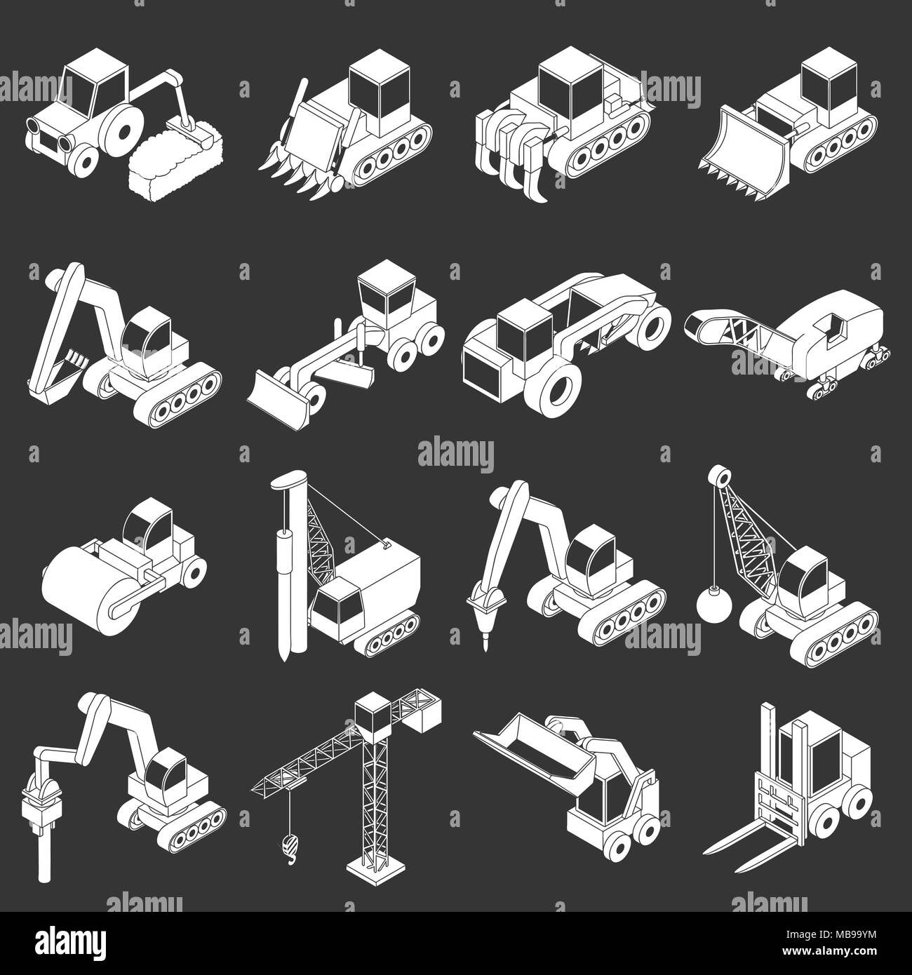 Building materials icons set grey vector Stock Vector Image & Art - Alamy