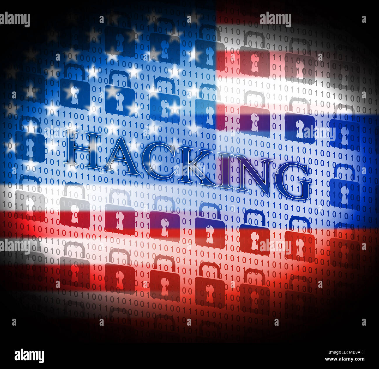 Hacking Locks Showing Election Data 3d Illustration Stock Photo - Alamy