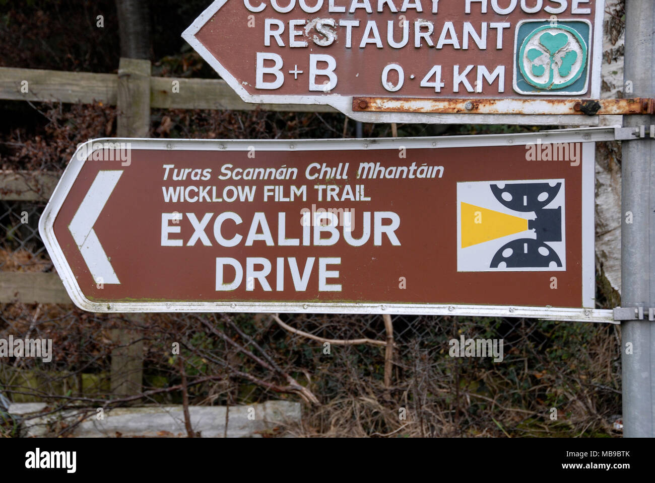 Road sign in Wicklow national park, Ireland Stock Photo - Alamy