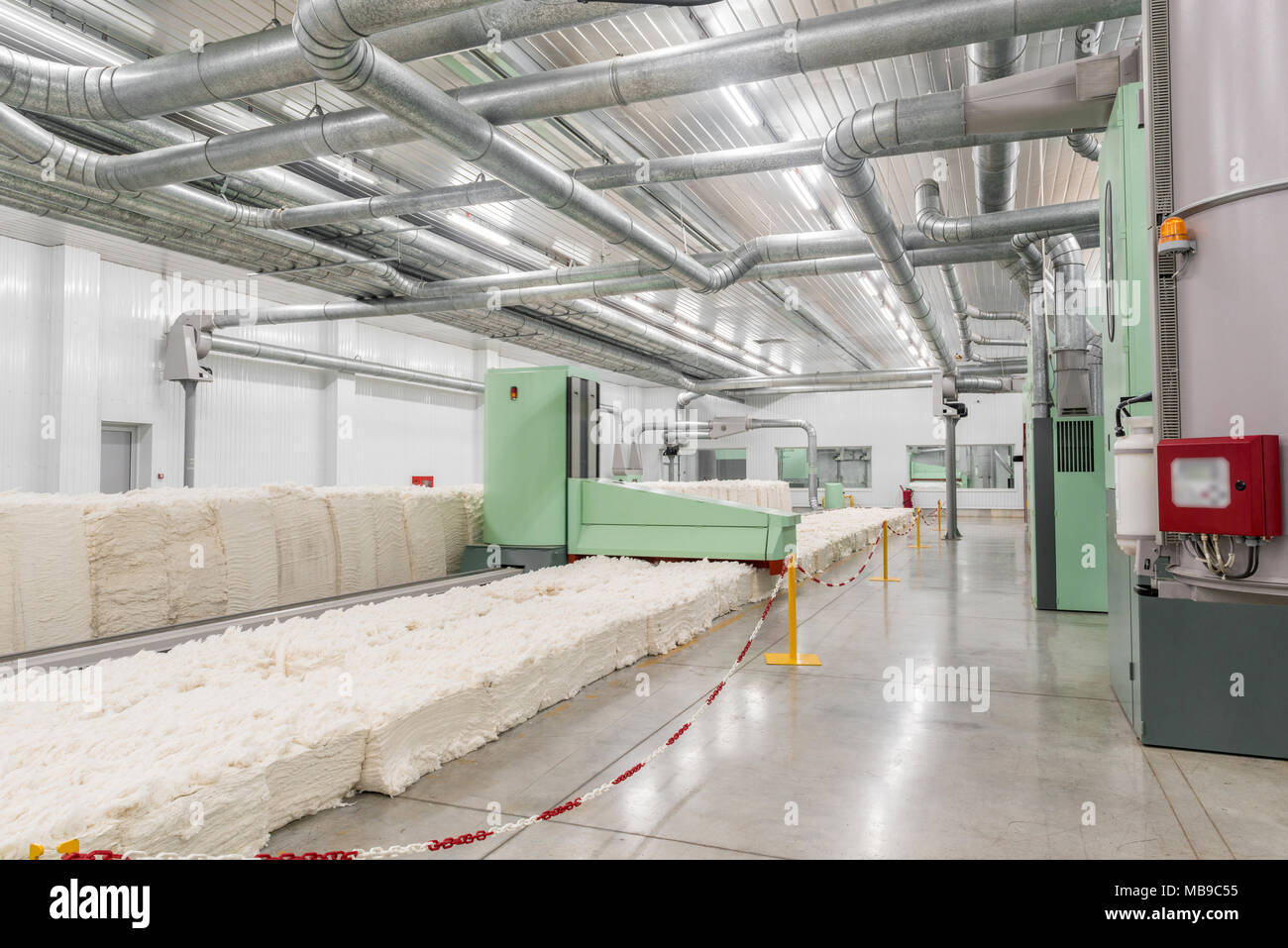 carding machine in spinning workshop. equipment and technologies at the ...