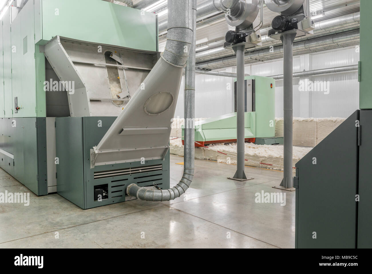 carding machine in spinning workshop. equipment and technologies at the ...
