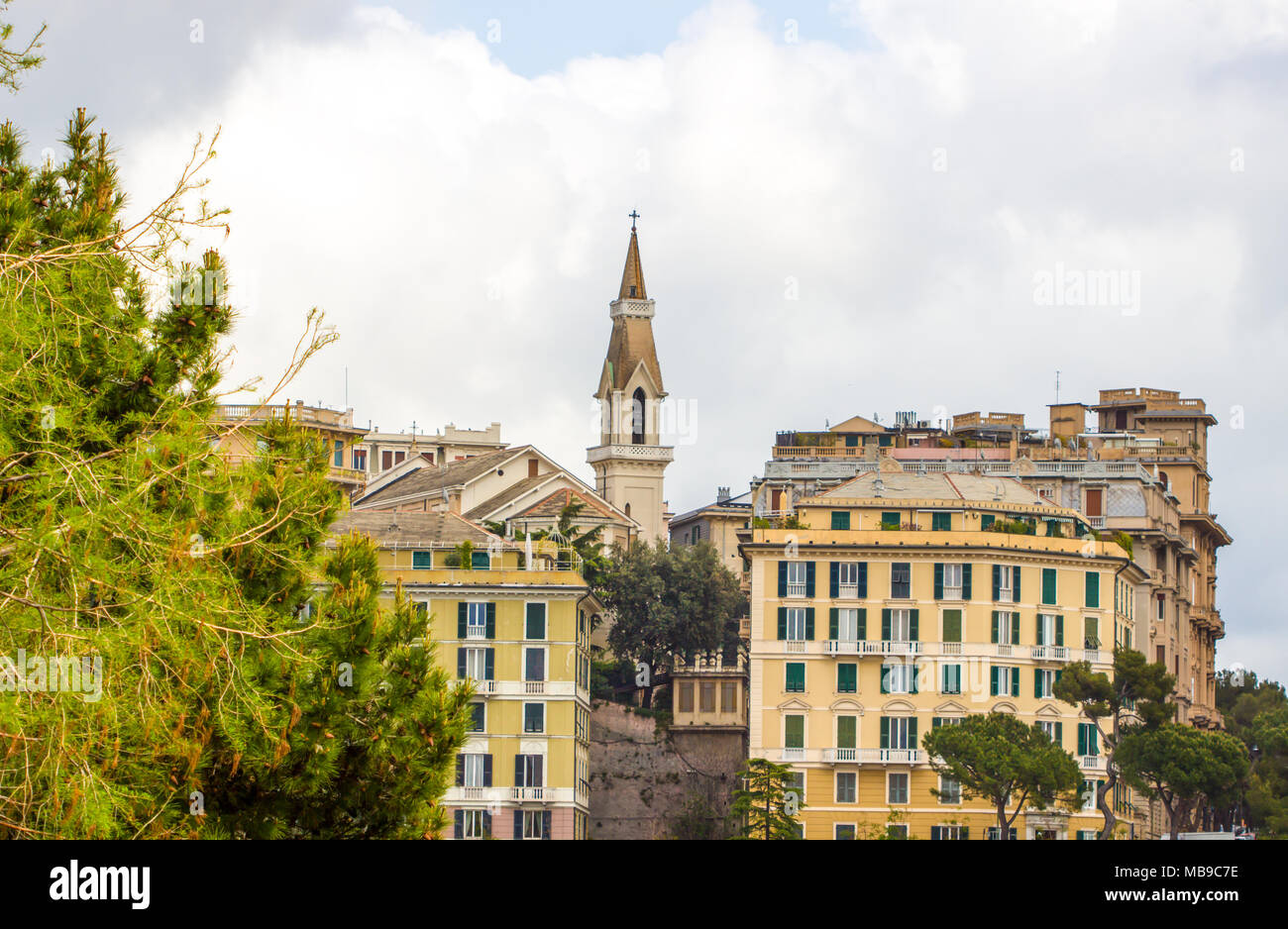 Historical architecture in the street of the Old Town / landscape Stock ...