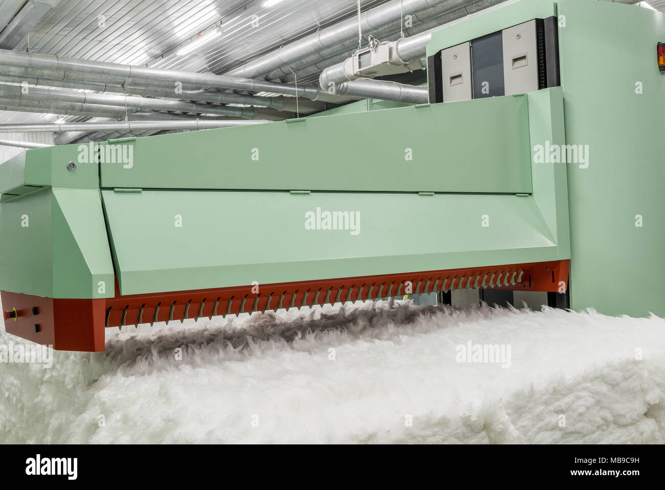 carding machine in spinning workshop. equipment and technologies at the ...