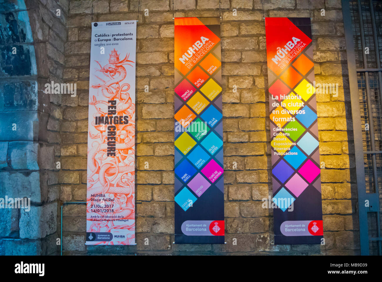 Temple d'Augustus, courtyard, MUHBA, Museum of history of Barcelona ...