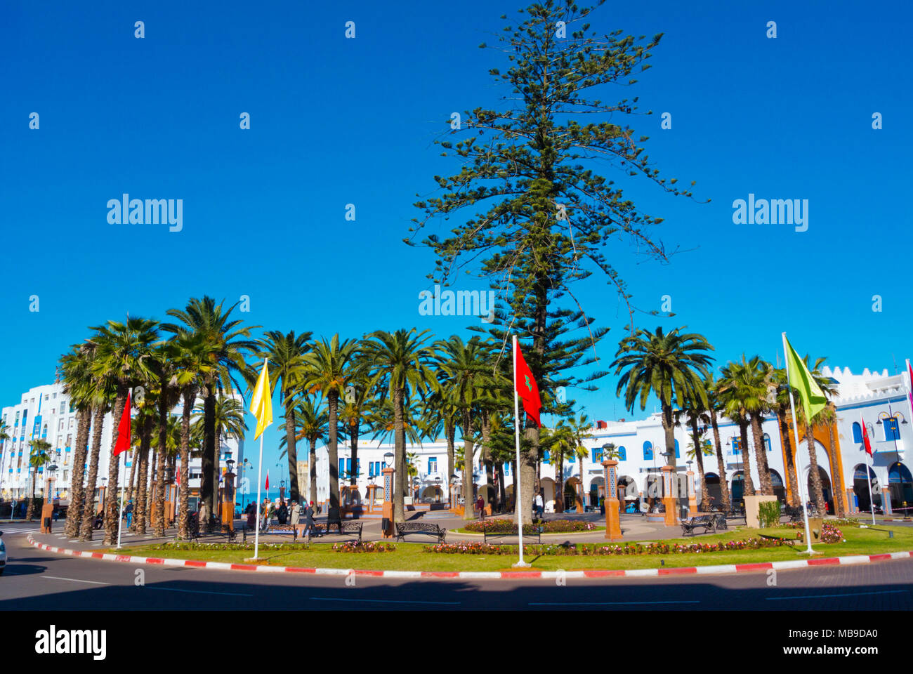 Place de la Liberation, Larache, northern Morocco, Africa Stock Photo ...