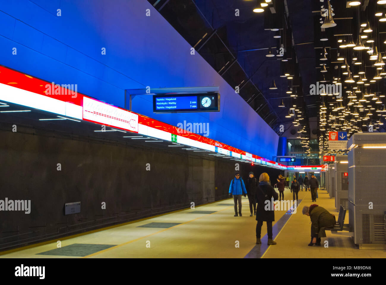 Lauttasaaren metroasema, Lauttasaari metro station, Helsinki, Finland ...