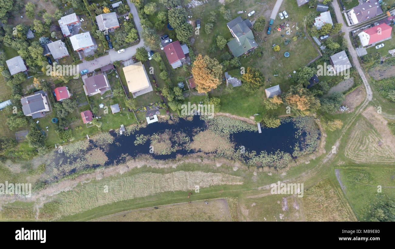 Aerial view of countryside, drone top view Stock Photo - Alamy