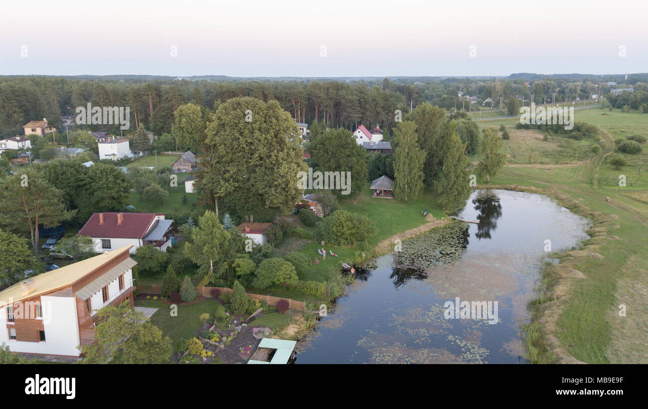 Aerial view of countryside, drone top view Stock Photo - Alamy