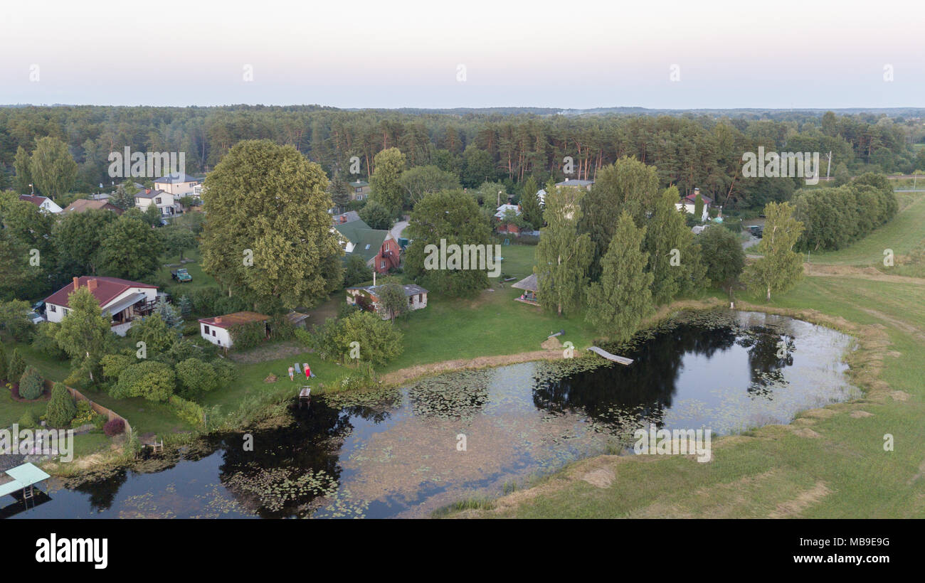 Aerial view of countryside, drone top view Stock Photo - Alamy
