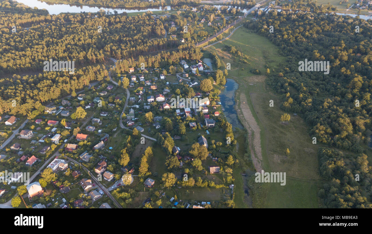 Aerial view of countryside, drone top view Stock Photo - Alamy