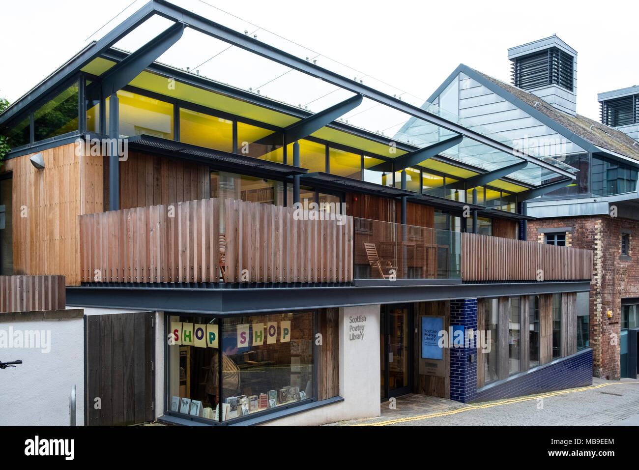 Exterior view of the Scottish Poetry Library in Old Town Edinburgh ...