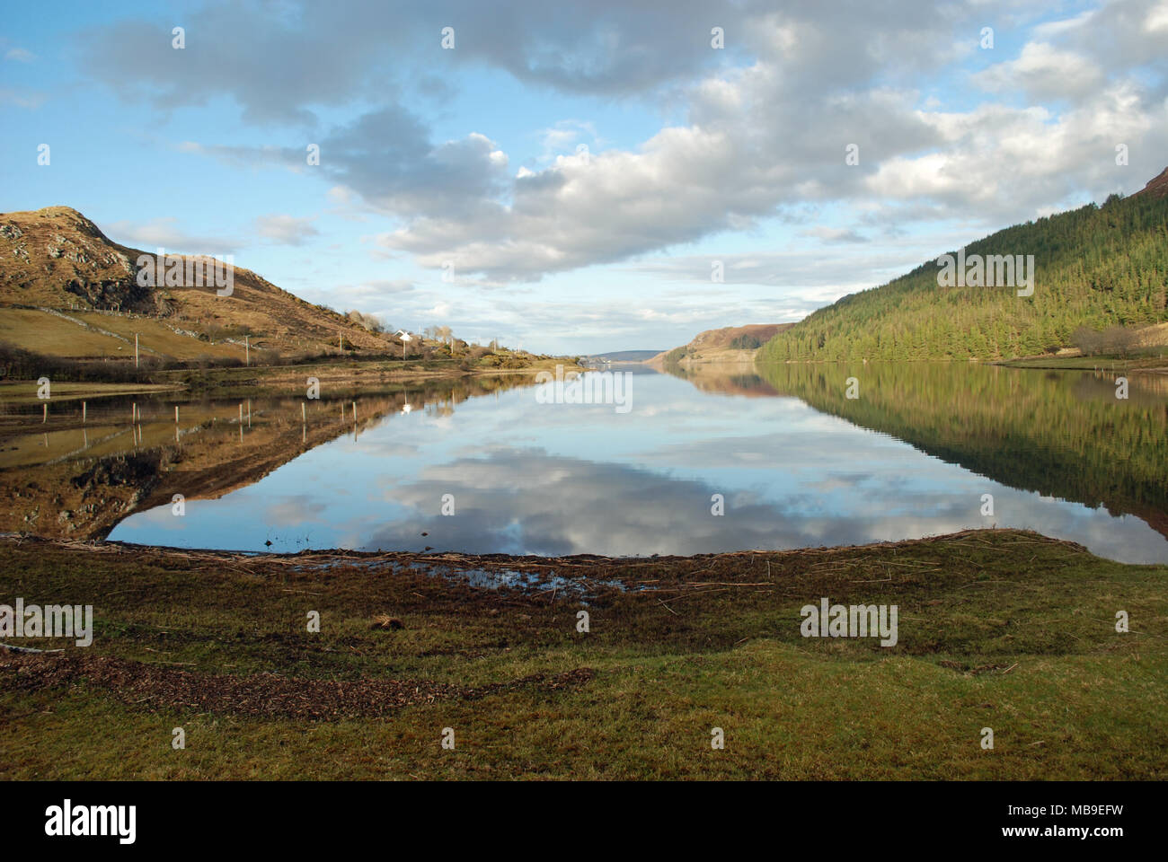 View of Lough Finn near Fintown in County Donegal, Ireland. Fintown ...