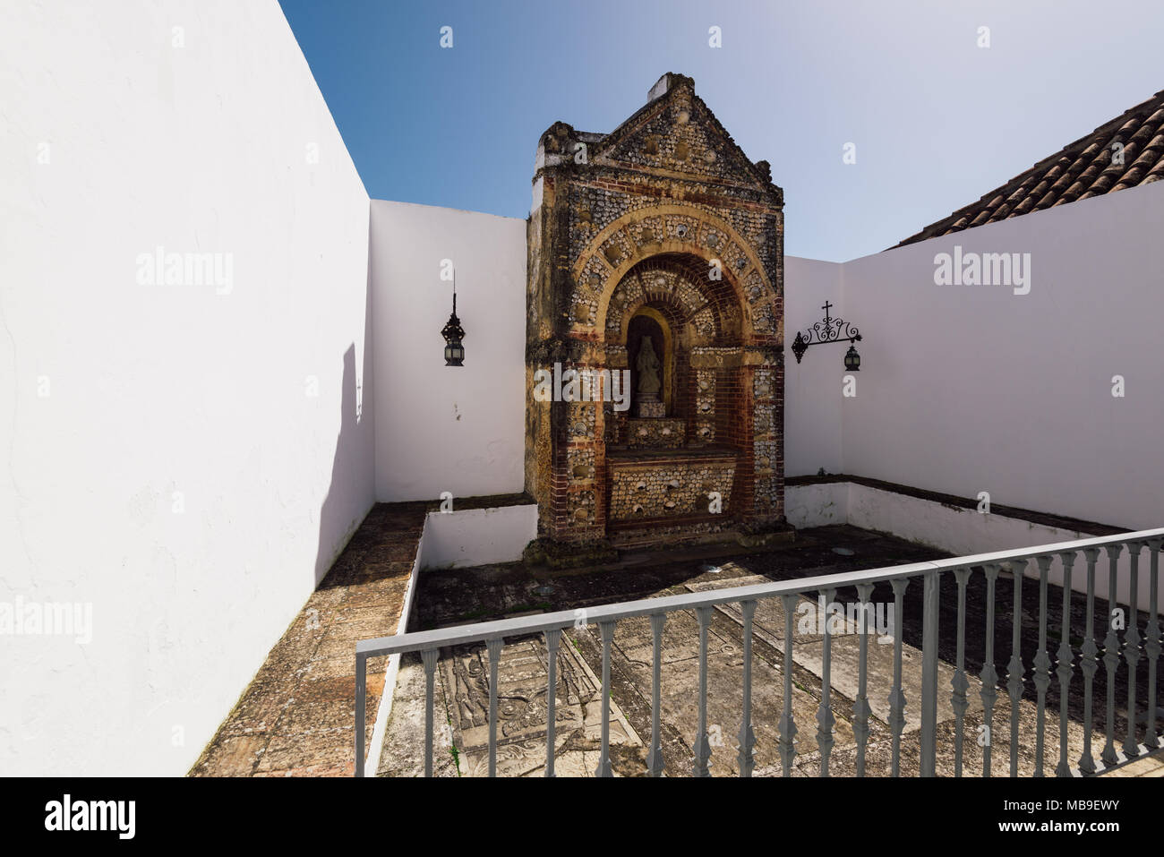 Faro - Portugal, April 4, 2018:The Bone Chapel at the Se Cathedral ...