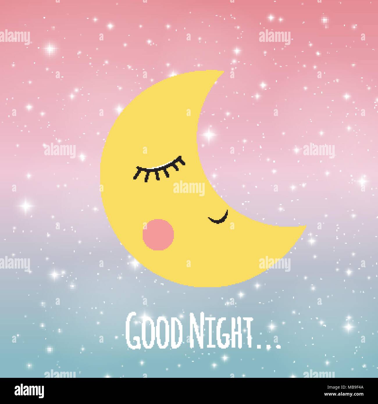 Good night baby Stock Vector Images - Alamy