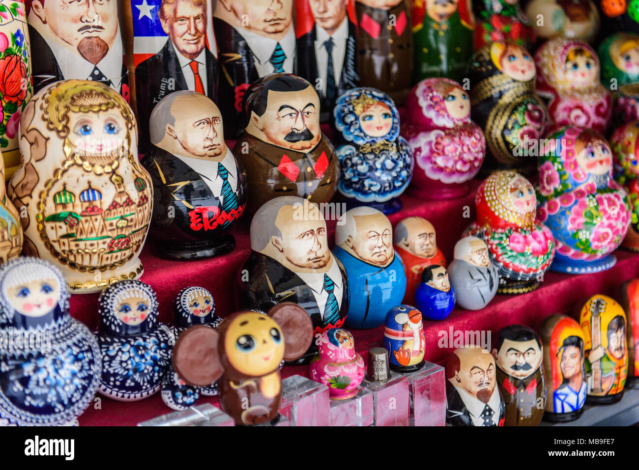 Russian matrioshka dolls in St Petersburg, Russia Stock Photo - Alamy