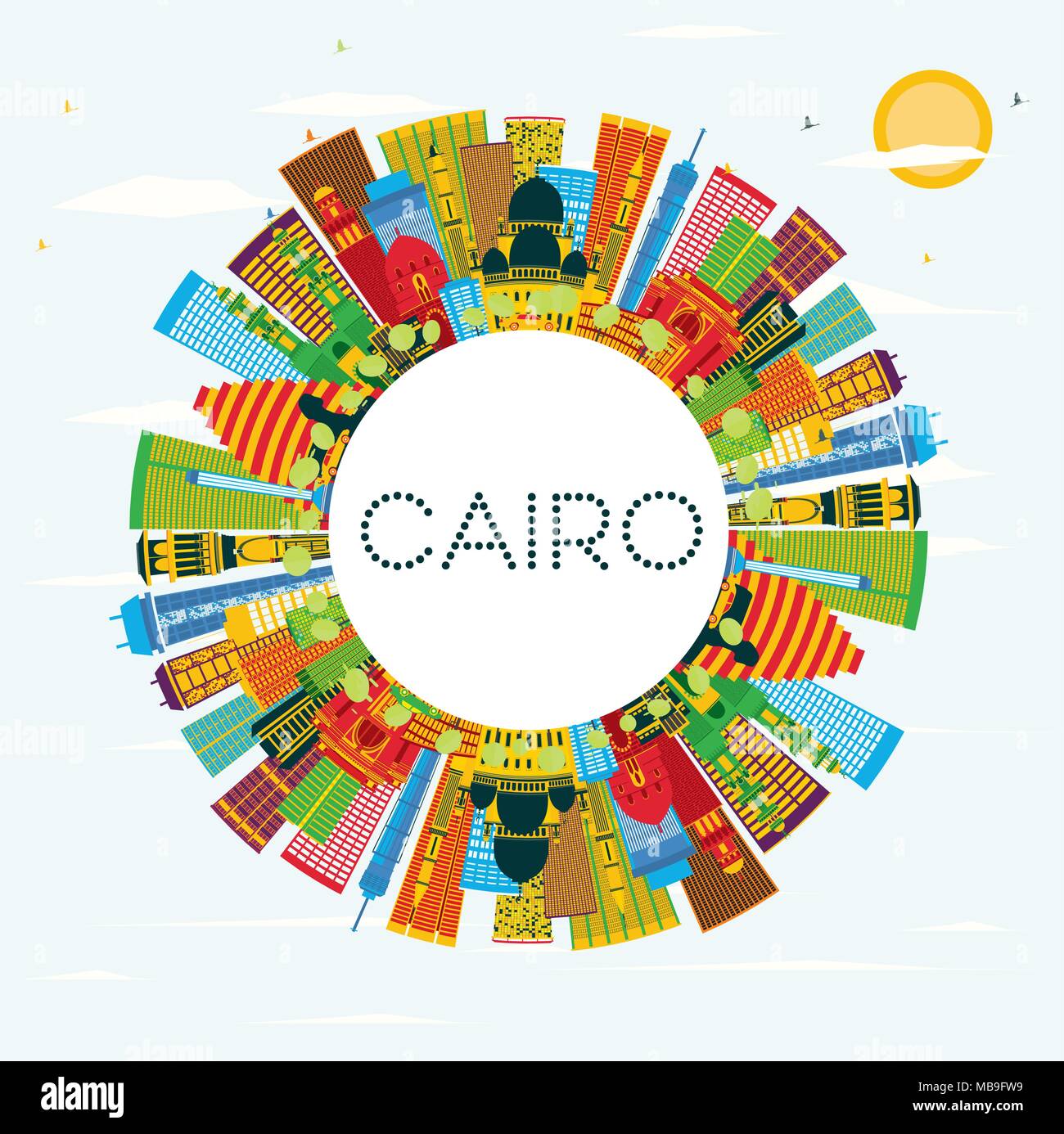 Cairo view Stock Vector Images - Alamy