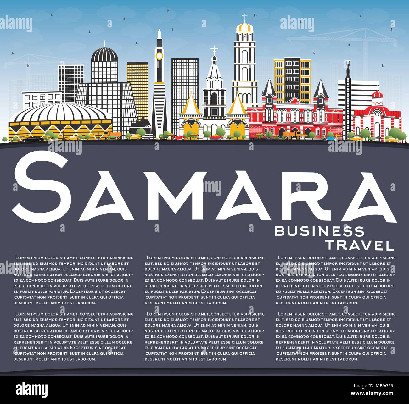 Samara russia view Stock Vector Images - Alamy