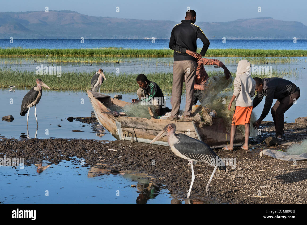 fishers, lake Awasa, Ethiopia Stock Photo - Alamy