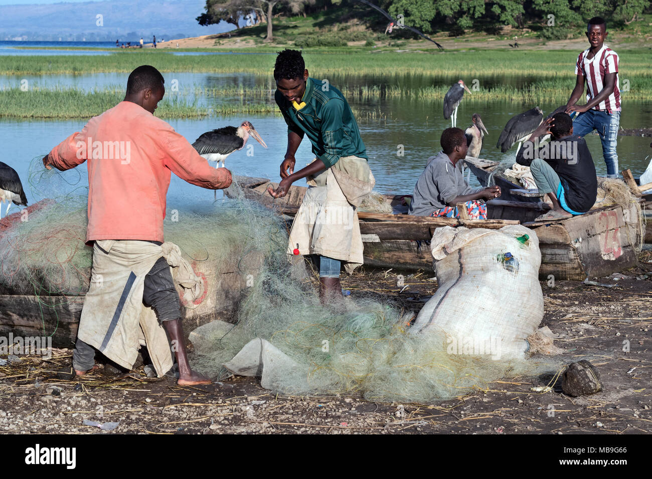 fishers, lake Awasa, Ethiopia Stock Photo - Alamy